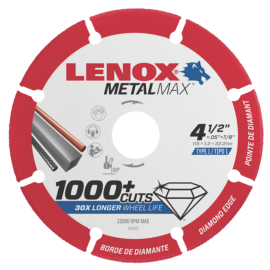 LENOX METALMAX Diamond Cutoff Wheels Contractor Supply Magazine lenox-metalmax-diamond-cutoff-wheels-contractor-supply-magazine